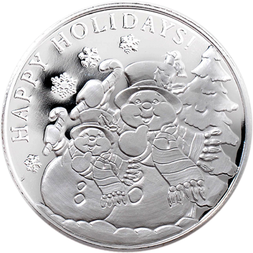 2024 1 oz Snowman Silver Round - Australian Rare Coins